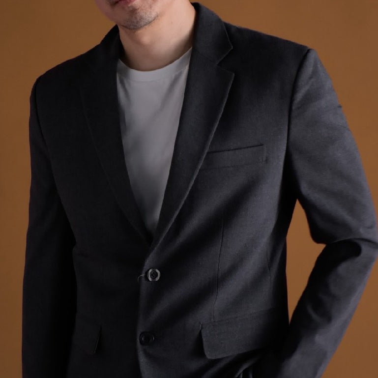 era-won เสื้อสูท ทรงเข้ารูป รุ่น MONOTONE BREASTED SUITS สี Grey ...